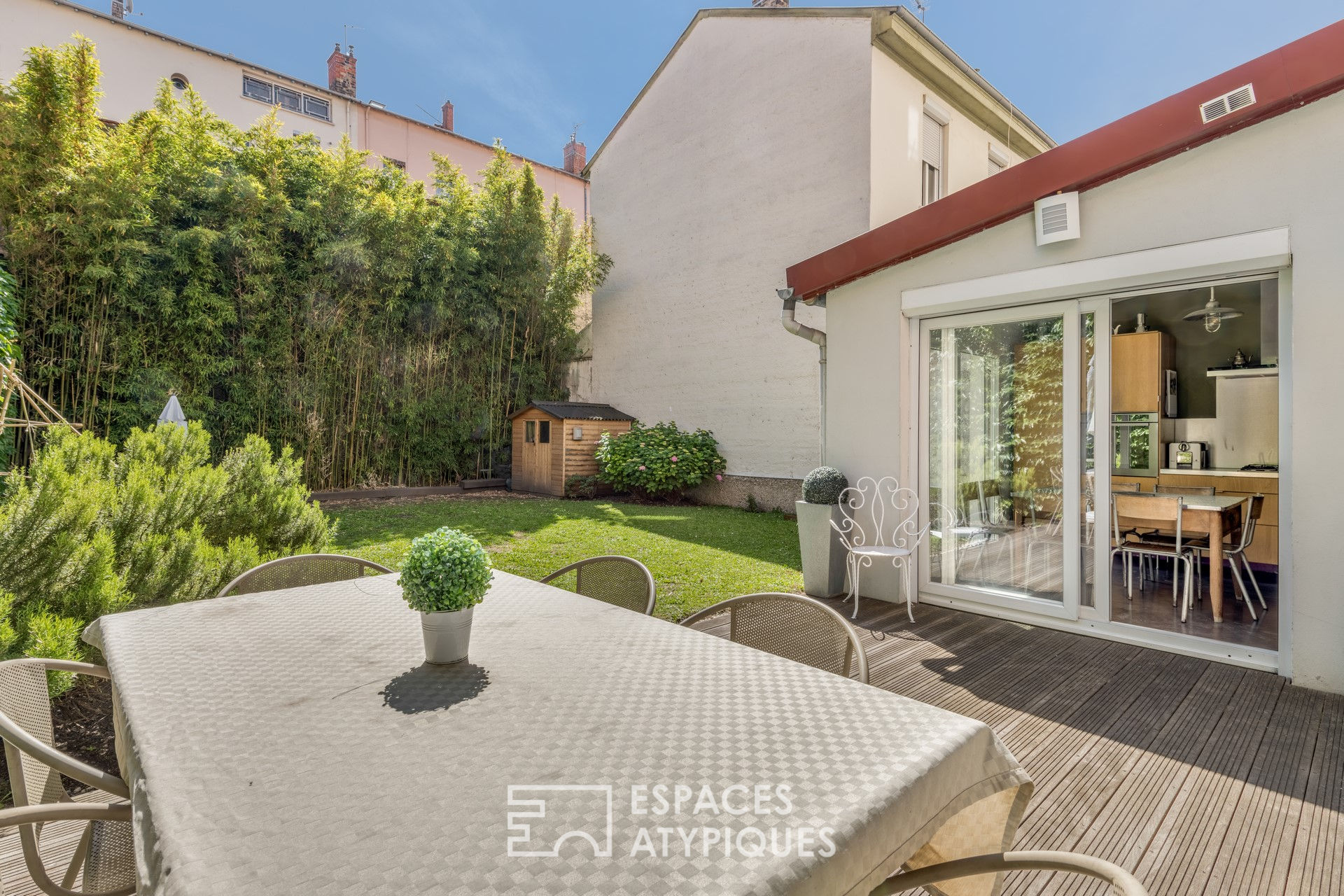 Vente Maison loft avec jardin à LYON - 135 m2 - Espaces Atypiques Lyon